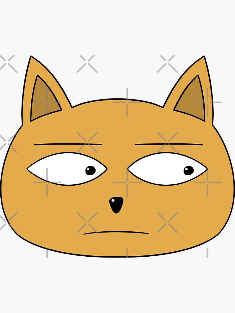 "Judging Cat Face" Sticker for Sale by Pietopia | Redbubble