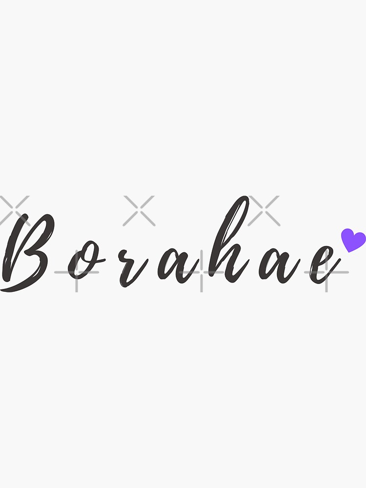 "Borahae Inspired" Sticker for Sale by Winterlock | Redbubble