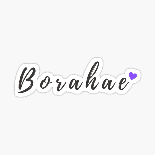 "Borahae Inspired" Sticker for Sale by Winterlock | Redbubble
