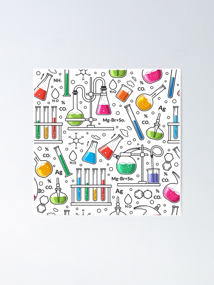 "Chemistry Doodle Art Scientific Designs" Poster for Sale by anjanaartz ...