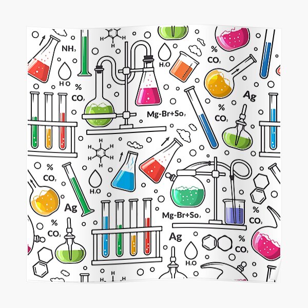 "Chemistry Doodle Art Scientific Designs" Poster for Sale by anjanaartz ...