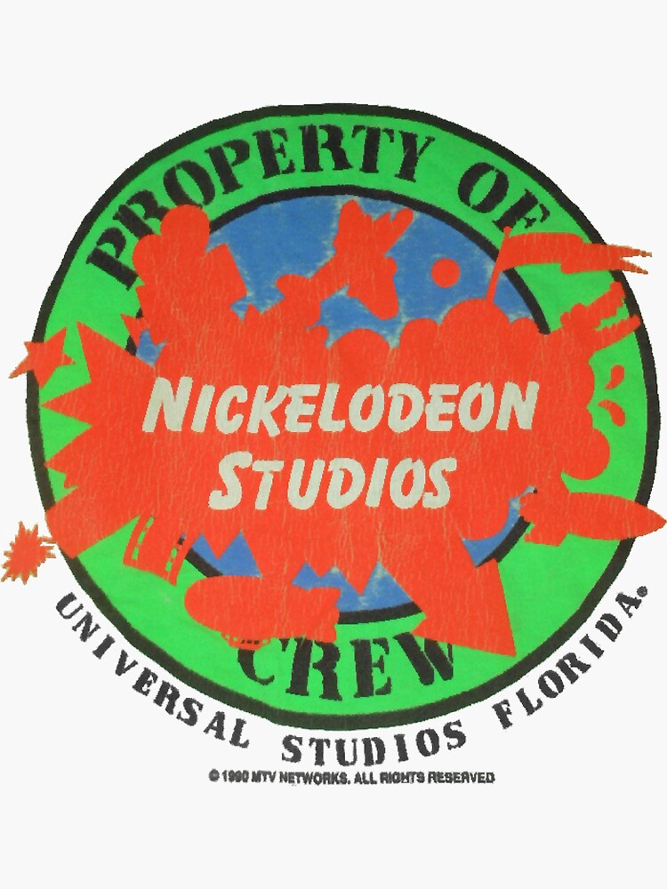 "Vintage Nickelodeon Studios Crew" Sticker for Sale by EDWARDBACHORIK ...