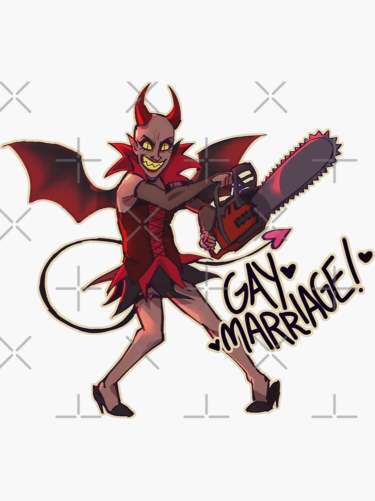 "gaaaay marriage!" Sticker for Sale by theyrebombs | Redbubble