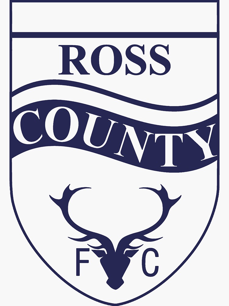 "ROSS COUNTY - FC - LOGO" Sticker for Sale by ChandlMora77 | Redbubble