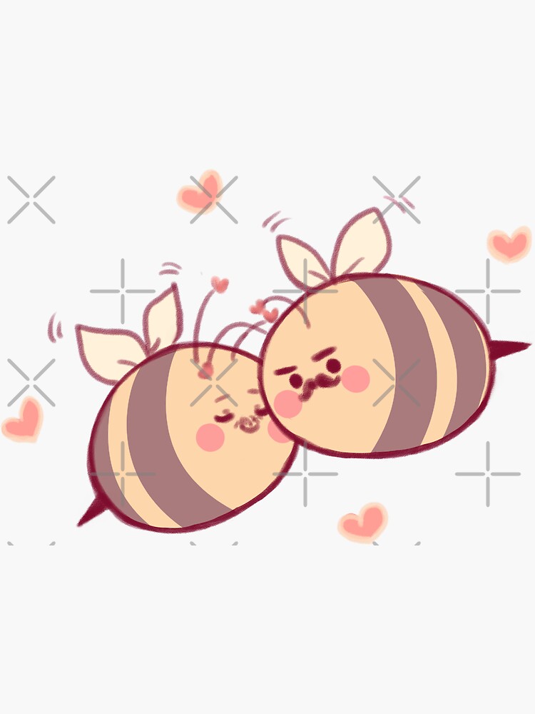 "Cute Gay Bee boyfriends" Sticker for Sale by Ghostiebons | Redbubble
