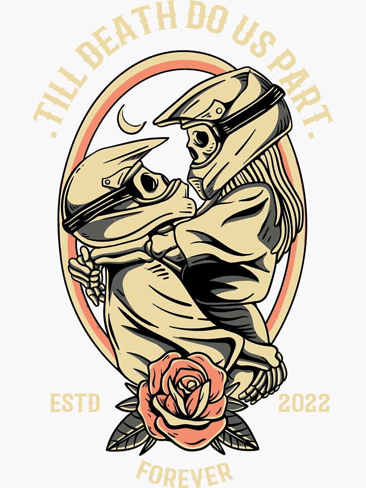 "till death do us part" Sticker for Sale by dayceav | Redbubble