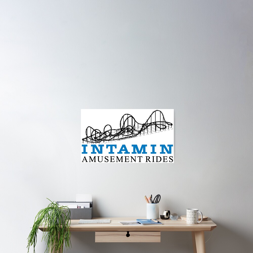 "INTAMIN AMUSEMENT RIDES " Poster for Sale by tataana | Redbubble