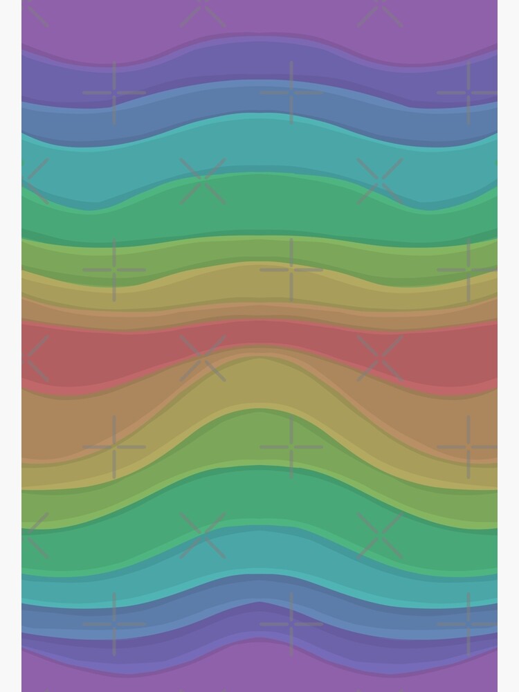 "Dull Rainbow - Abstract" Poster for Sale by PathfinderCP | Redbubble