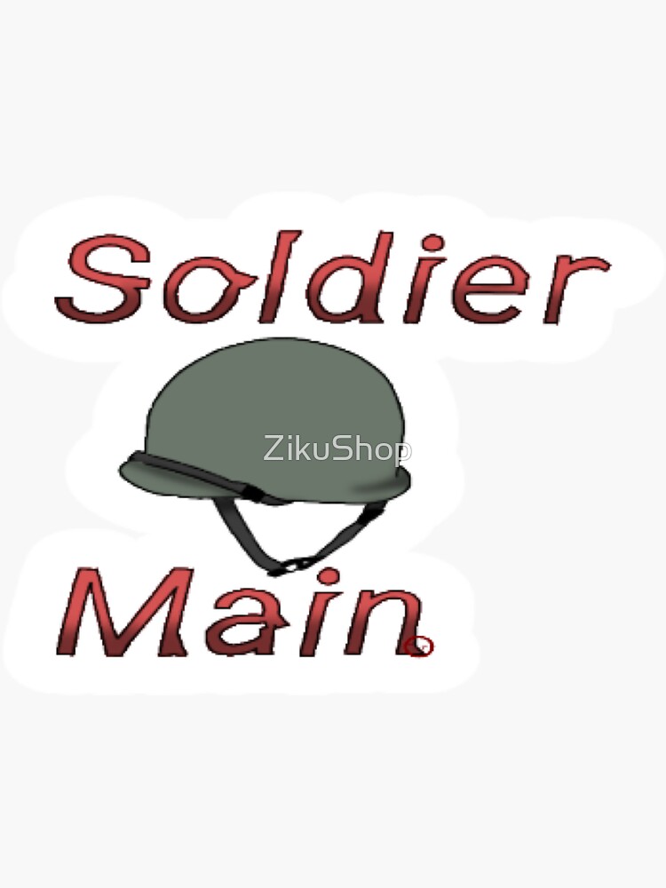 "TF2 Soldier Main Red" Sticker for Sale by ZikuShop | Redbubble