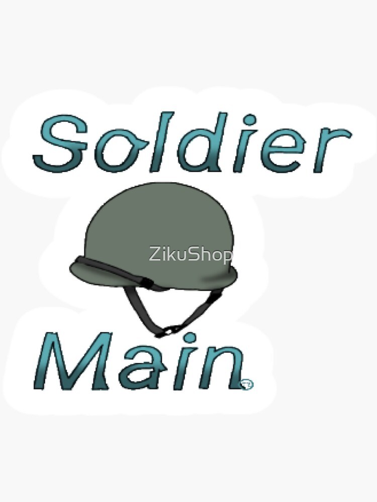 "TF2 Soldier Main Blue" Sticker for Sale by ZikuShop | Redbubble