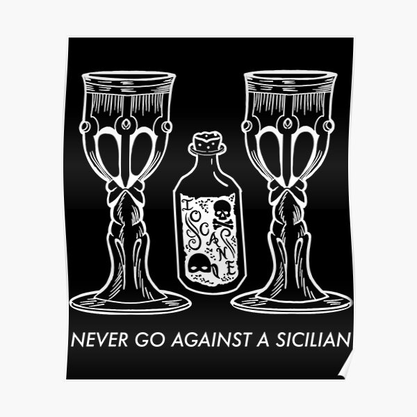 "Princess Bride iocane poison " Poster for Sale by 21VintageShop ...