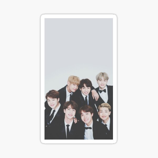 "BTS all 7 members" Sticker by Jhopescollar | Redbubble