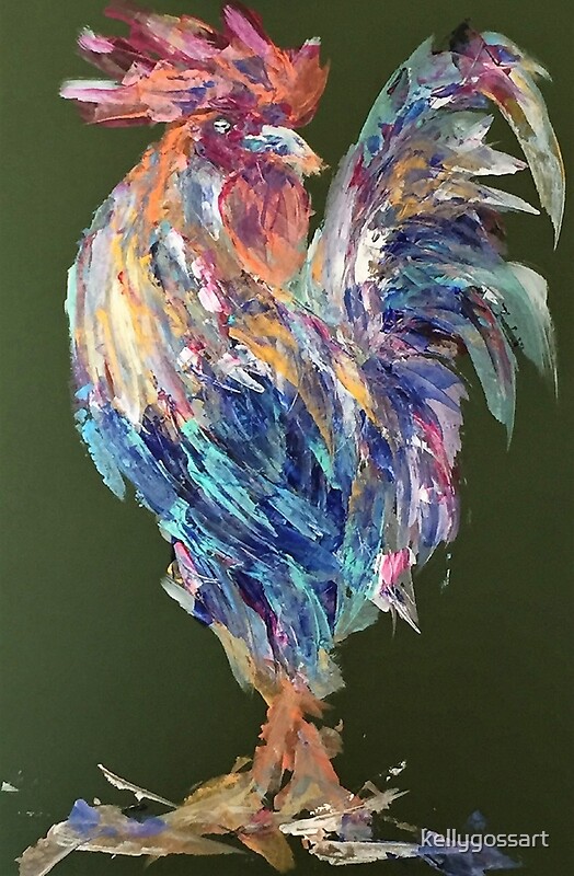 "Fancy Cockerel" by kellygossart | Redbubble