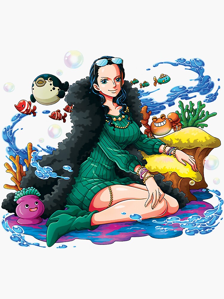 "Girls Beautiful Nico Robin Art" Sticker for Sale by Starlashop | Redbubble