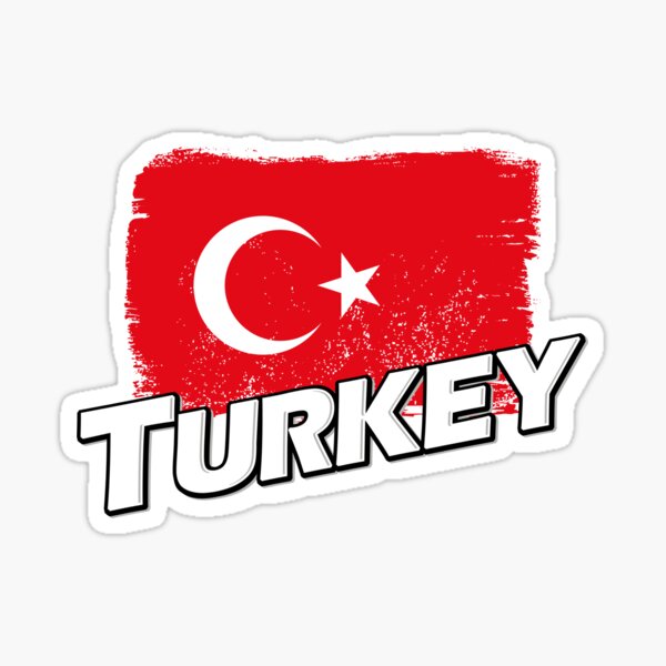 "Turkey flag" Sticker for Sale by PVVD | Redbubble