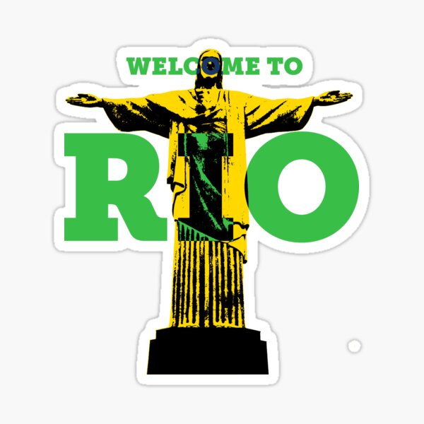 "Welcome to Rio" Sticker by mboes | Redbubble
