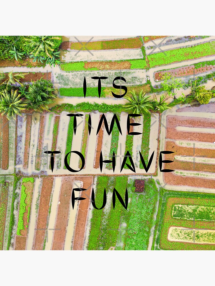 "Its Time to Have fun" Sticker for Sale by PBSR | Redbubble