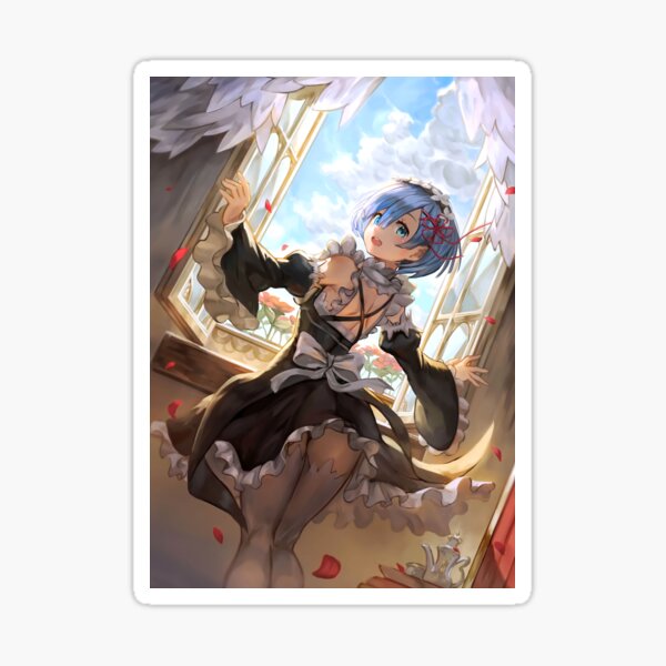 "Rem Re Zero Design For Fan" Sticker for Sale by paolaxcarrot | Redbubble