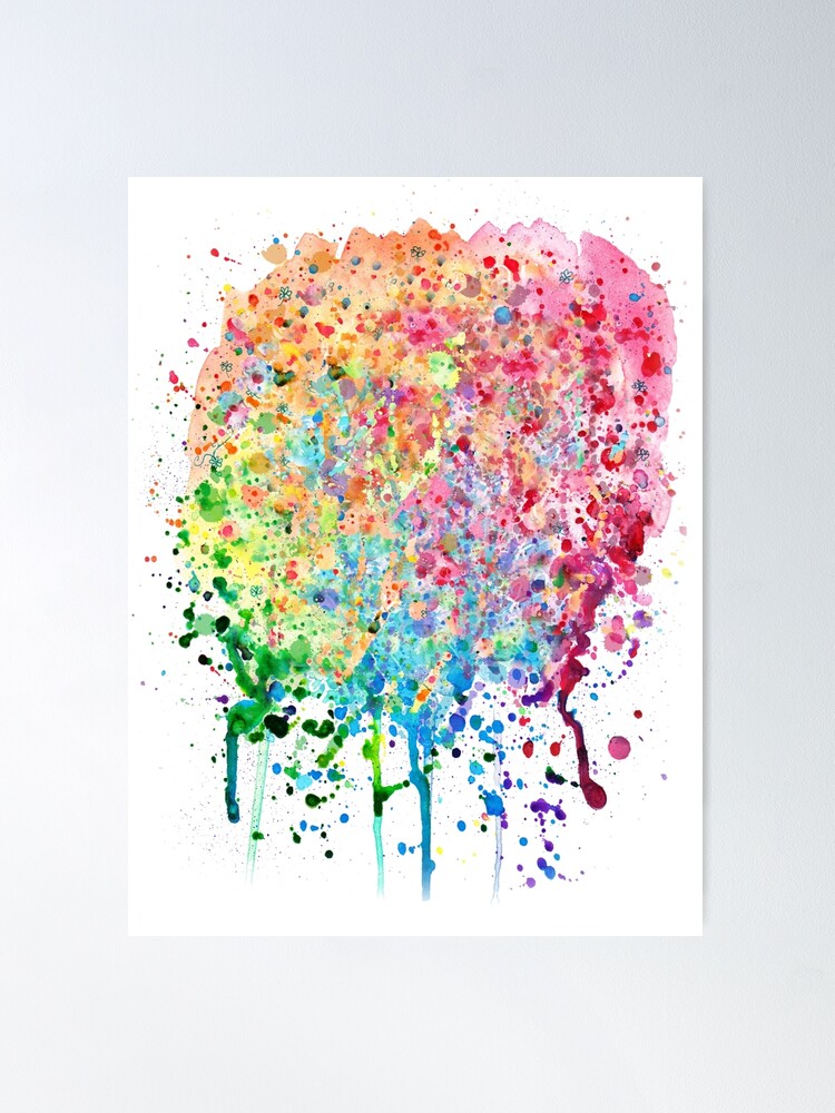 Splatter Paint Rainbow Texture