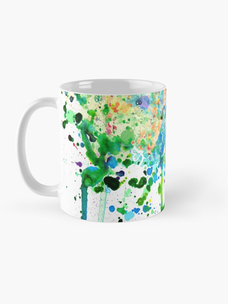 "Rainbow Paint Splatter Drip" Mug by SaradaBoru | Redbubble