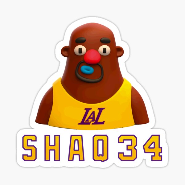 "Shaquille O'Neal Los Angeles Lakers" Sticker for Sale by JayiaGribbleu ...