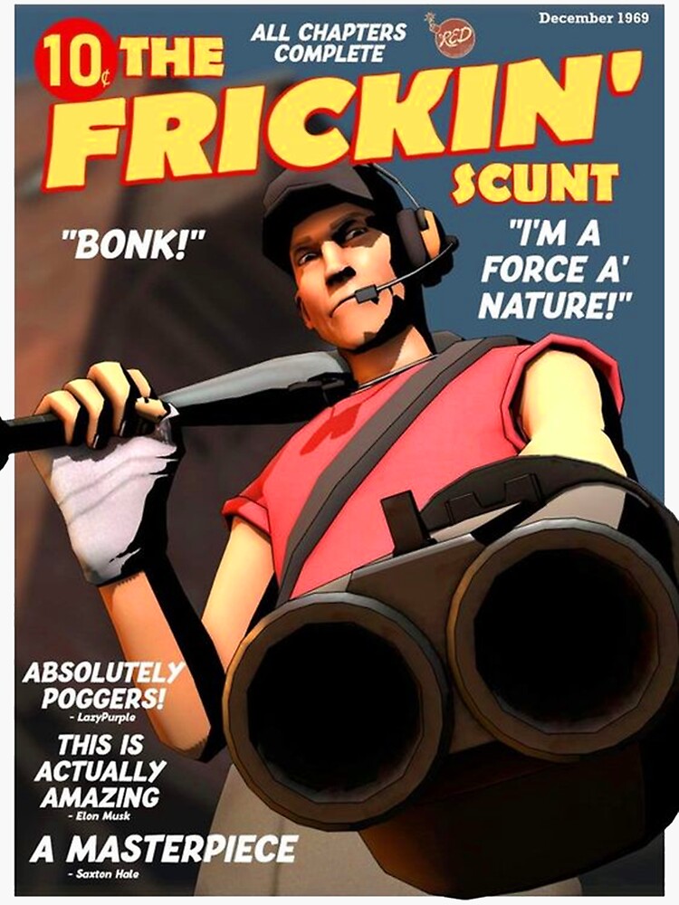 "Scout tf2 sfm classic" Sticker for Sale by Brian774 | Redbubble