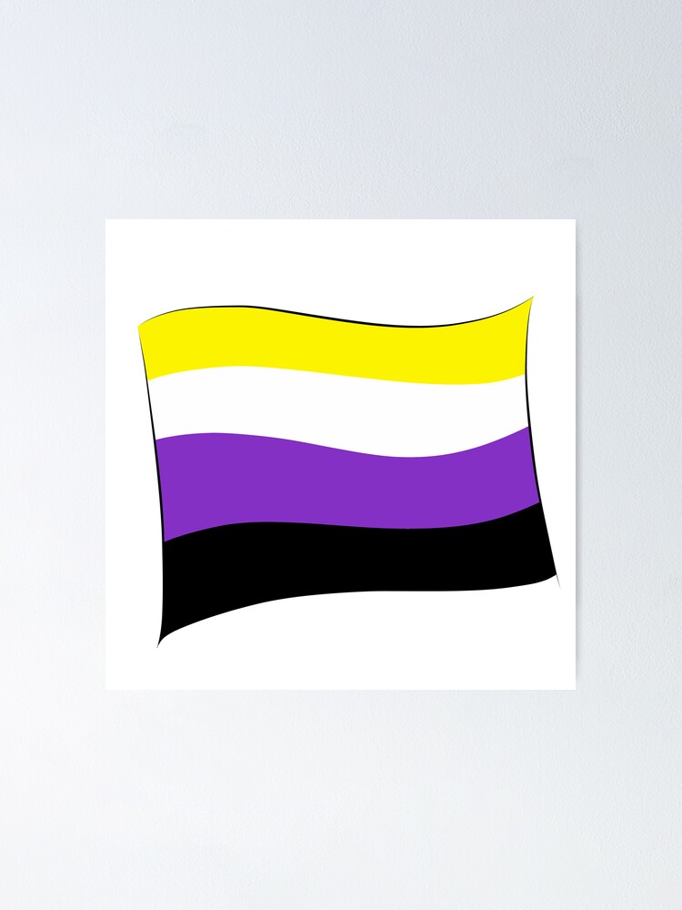 "Non-Binary Pride Flag" Poster for Sale by Radio00 | Redbubble