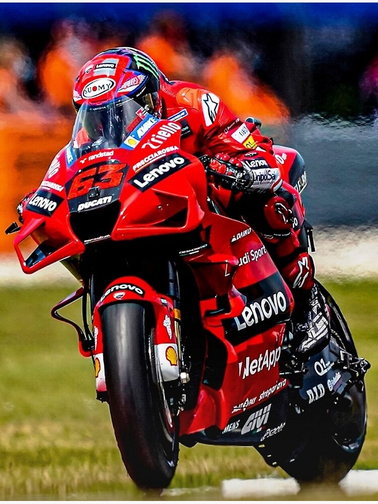 "Francesco Bagnaia" Poster for Sale by LizziePrudence | Redbubble