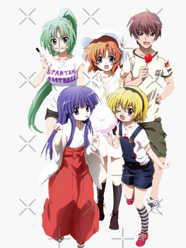 "Higurashi No Naku Koro Ni Anime" Sticker for Sale by Anime-nez | Redbubble