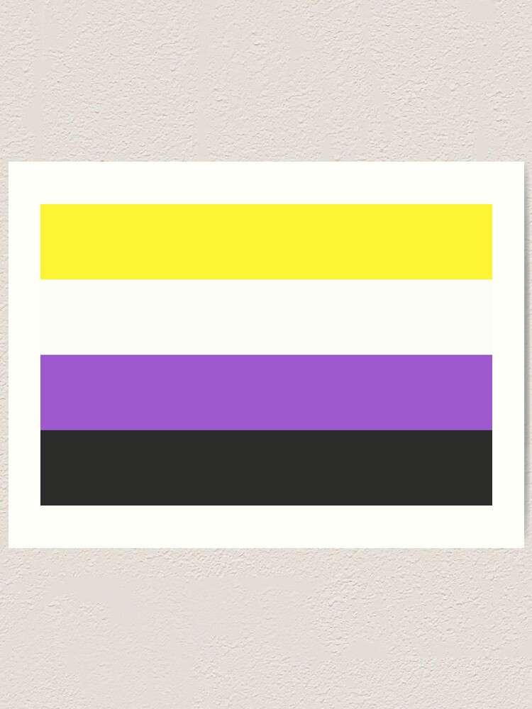 "Nonbinary Non-Binary NB Pride Flag Queer LGBT+" Art Print for Sale by ...