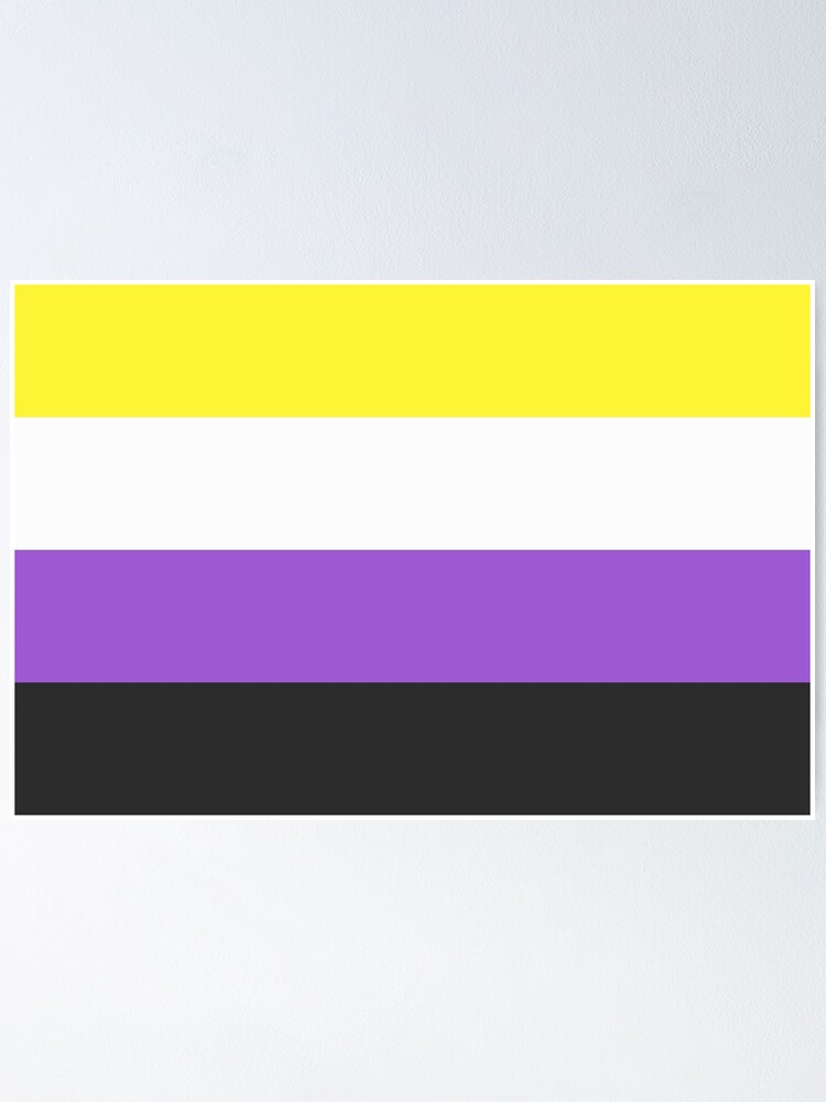 "Nonbinary Non-Binary NB Pride Flag Queer LGBT+" Poster for Sale by ...