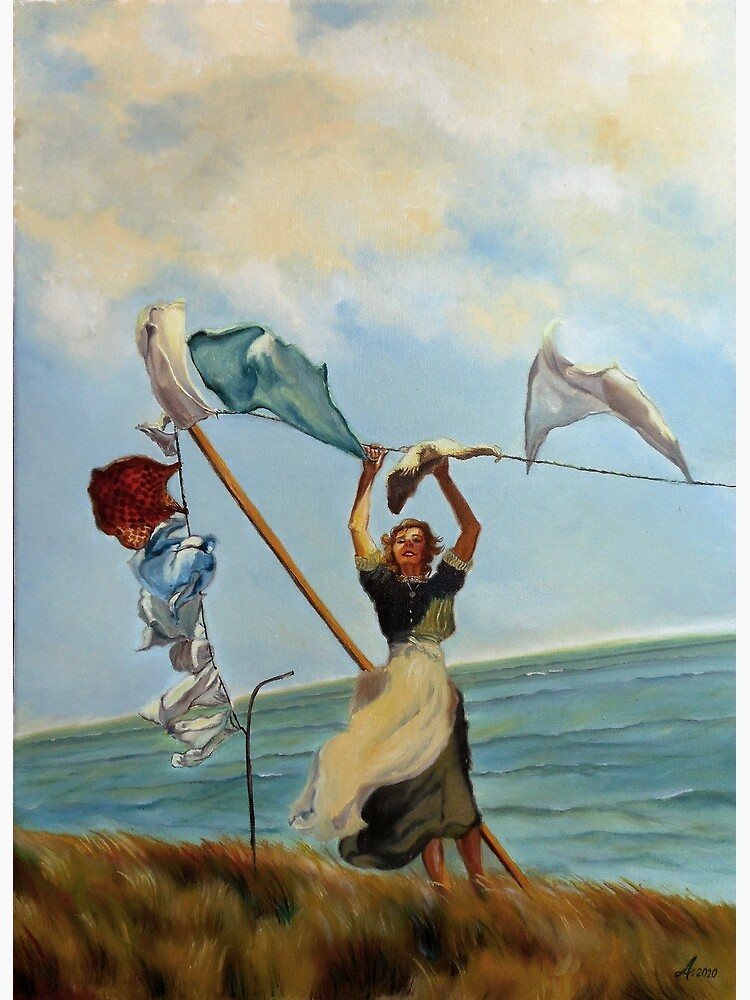 "Summer wind- oil on canvas painting" Poster for Sale by diduta | Redbubble