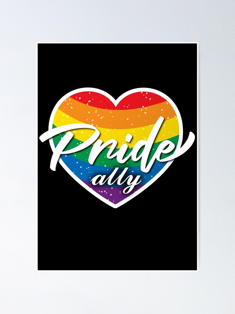 "LGBTQIA+ Ally Flag" Poster for Sale by sourav1993 | Redbubble