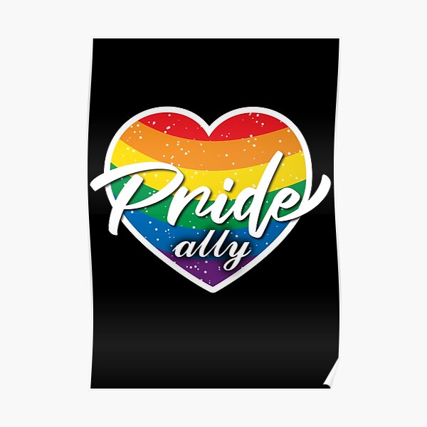 "LGBTQIA+ Ally Flag" Poster for Sale by sourav1993 | Redbubble