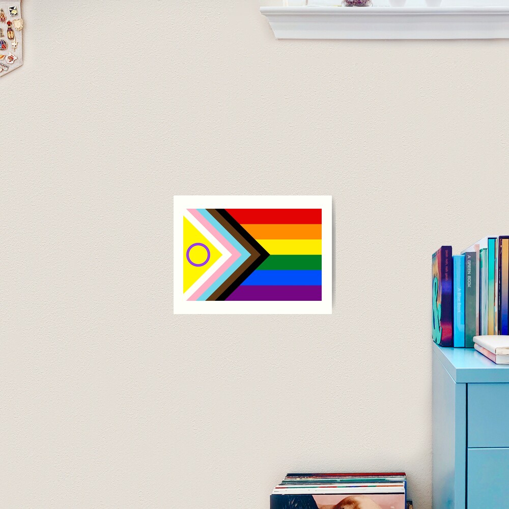 Intersex Inclusive Progress Pride Flag Queer Lgbt Art Print For Sale