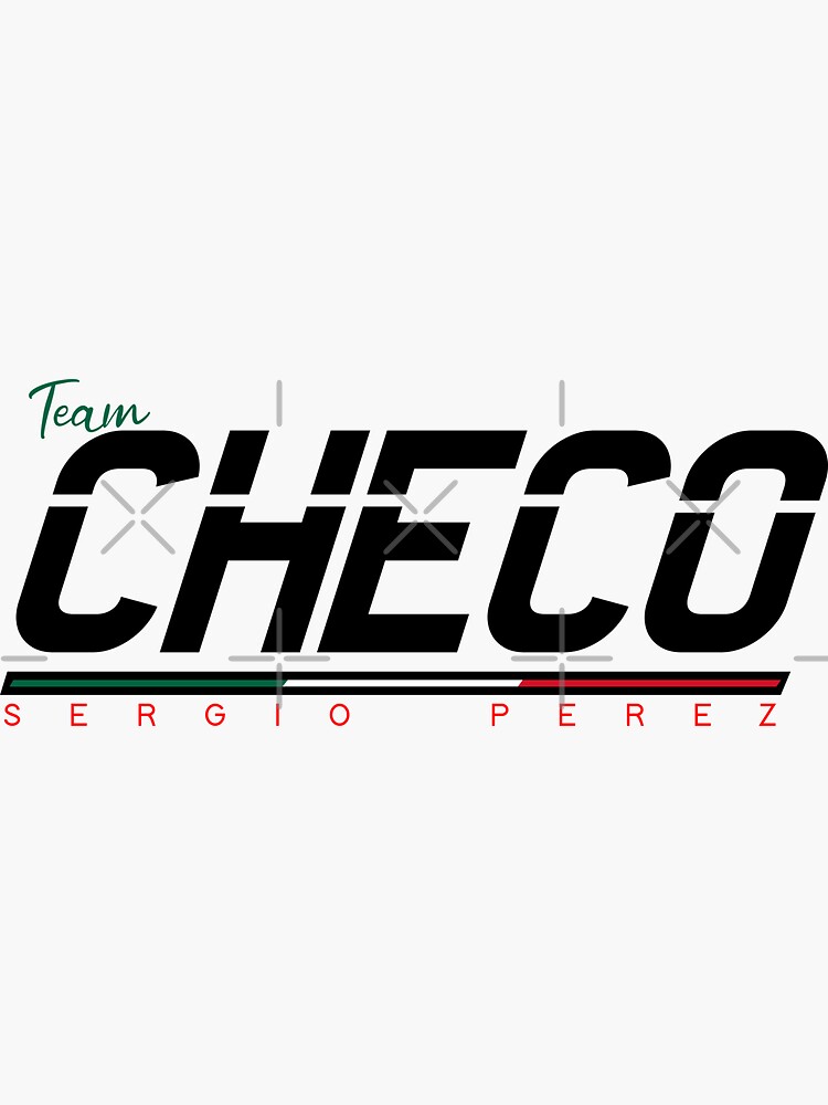 "Checo Perez 11 Mexican Racing Driver" Sticker for Sale by ...