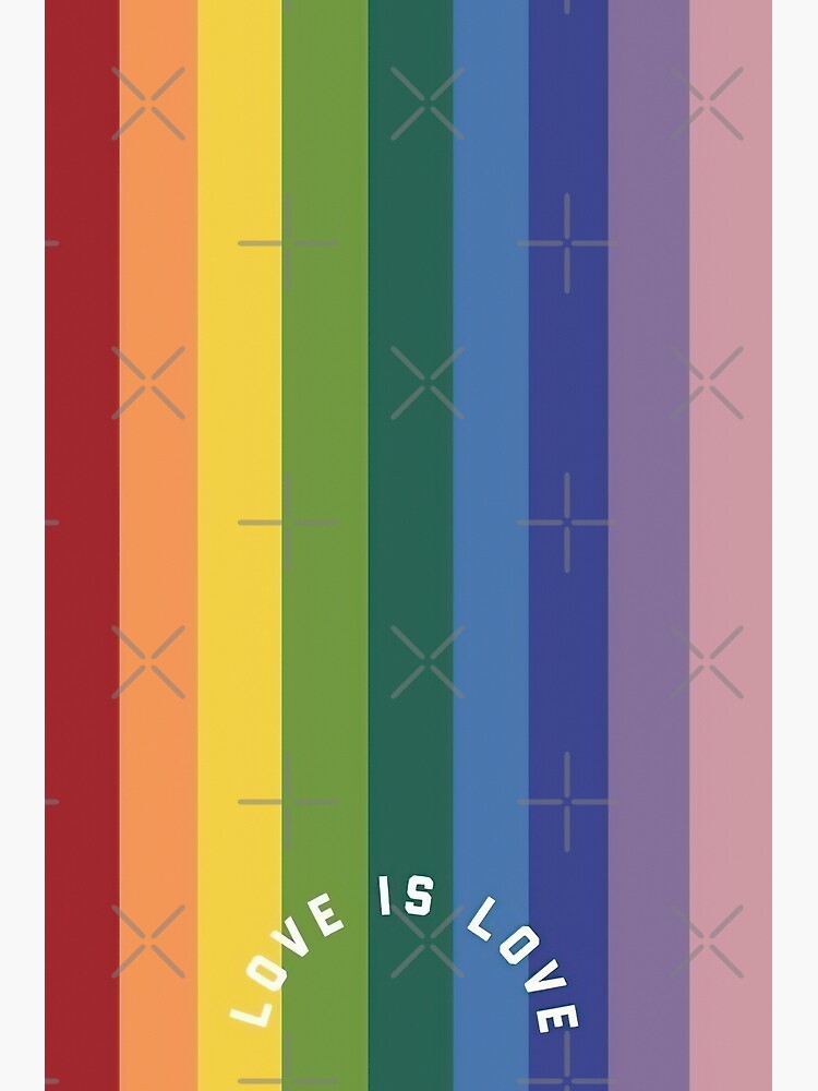 "Love Is Love Pride Month Pride Flag LGBT" Poster for Sale by ...
