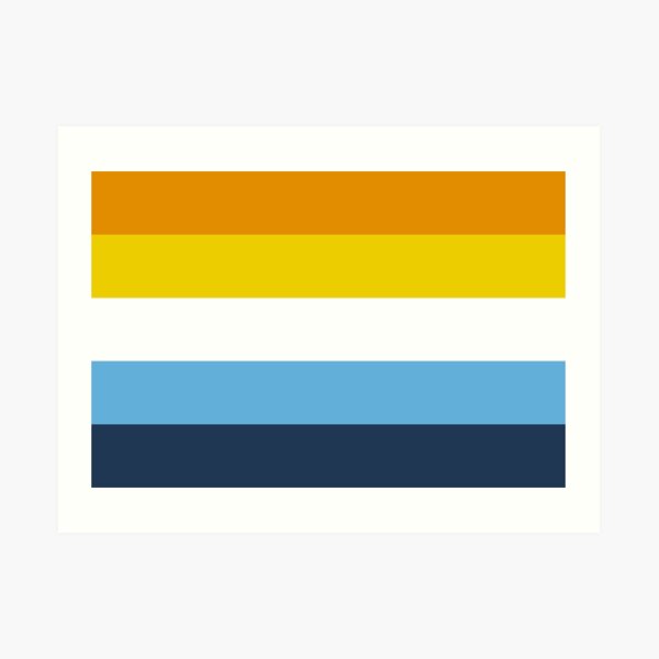 "Sunset Acearo Aroace Pride Flag Queer LGBT+" Art Print for Sale by ...