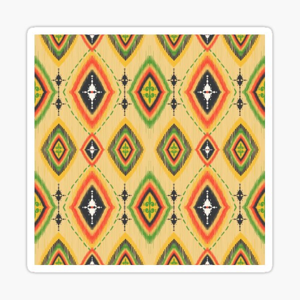 "Ethnic design abstract background." Sticker for Sale by ...