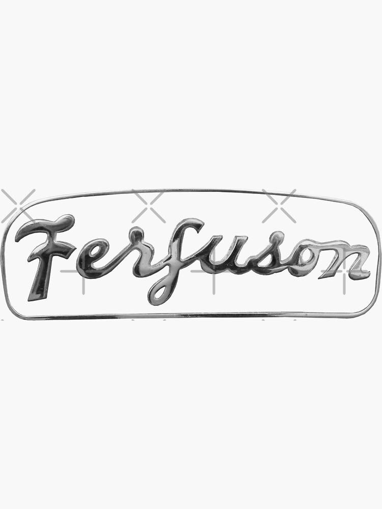 "Ferguson classic 1950s tractor logo" Sticker for Sale by soitwouldseem ...
