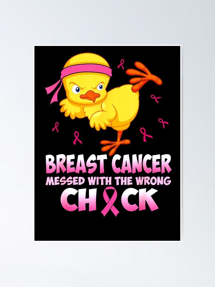 "Funny breast cancer Chicken" Poster for Sale by Julie731 | Redbubble