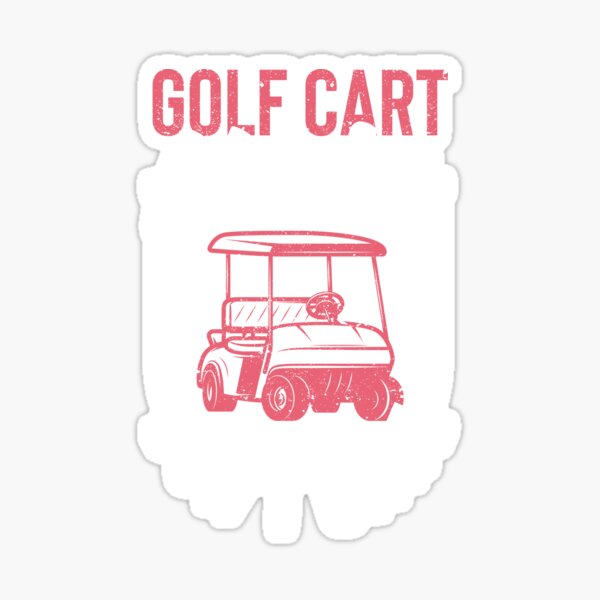 "Golf playing player driving golfer golf car" Sticker for Sale by Yanyo ...