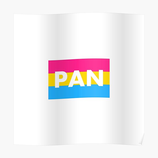 "Pansexual Pan Flag Pansexuality Pride Flag" Poster for Sale by ...