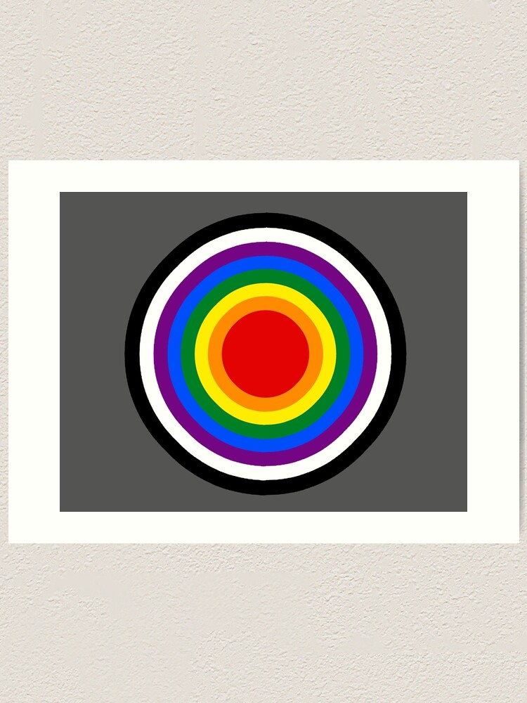 Straight Ally Pride Flag Circle Art Print For Sale By Kiippers