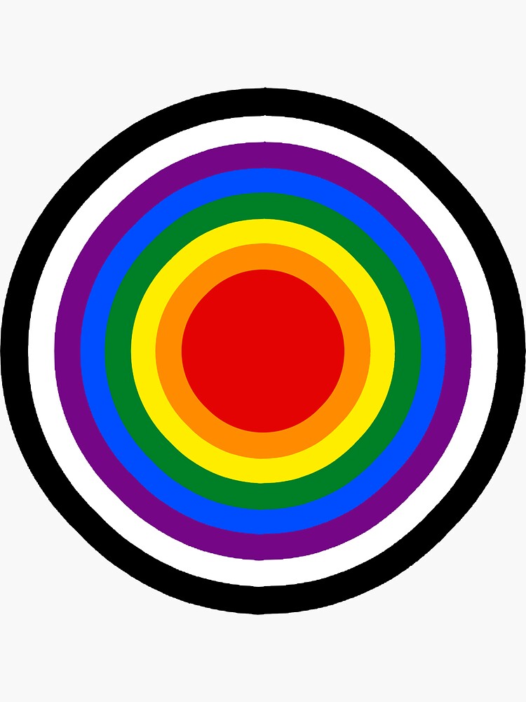 Straight Ally Pride Flag Circle Sticker For Sale By Kiippers Redbubble