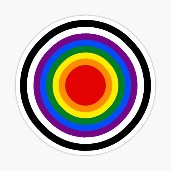 Straight Ally Pride Flag Circle Sticker For Sale By Kiippers Redbubble