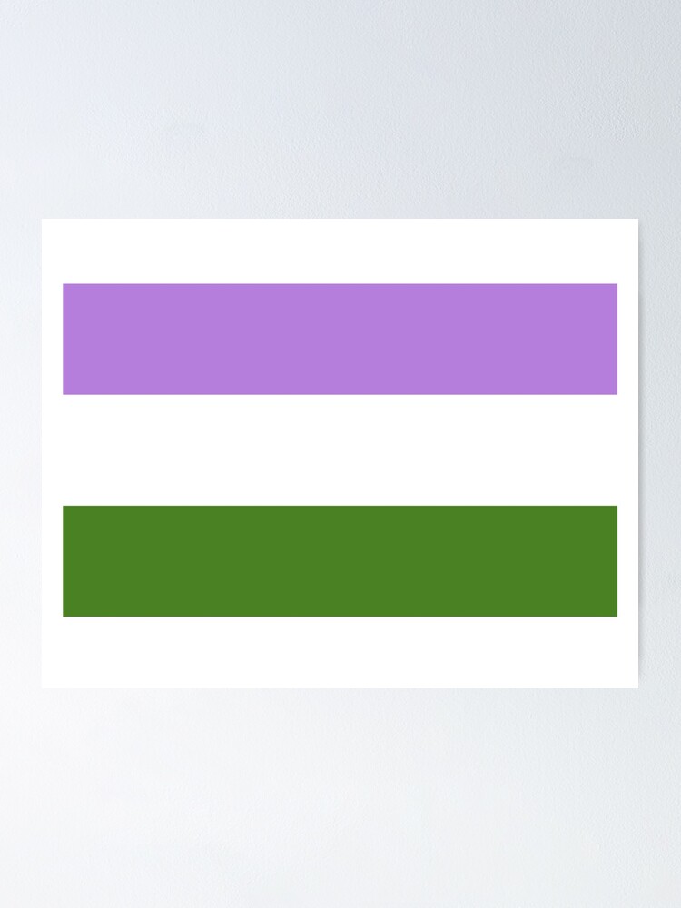 "Gender queer pride flag" Poster for Sale by kiippers | Redbubble