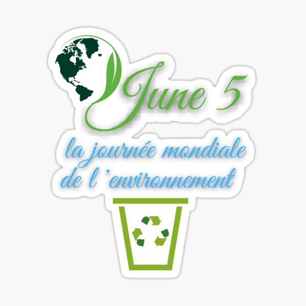 "world environment day" Sticker for Sale by wakrimoo | Redbubble