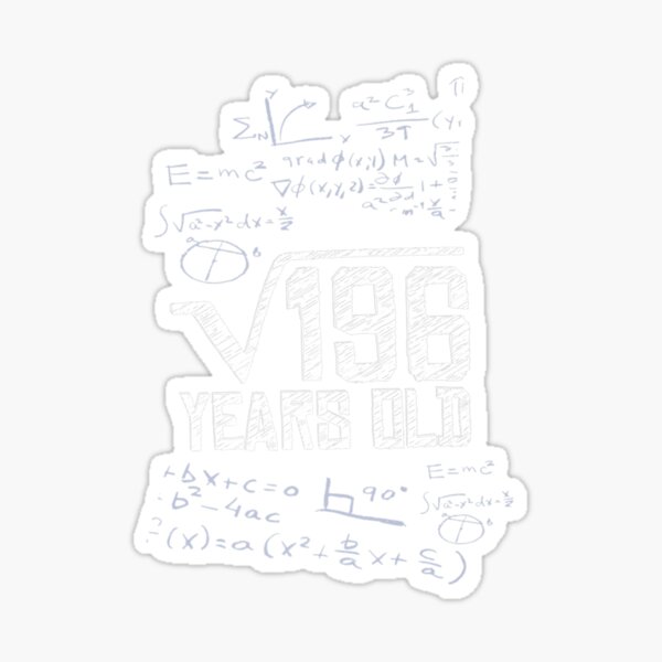 "Square root 196 years old 14th Birthday Fun Math Meme Premium T-Shirt ...