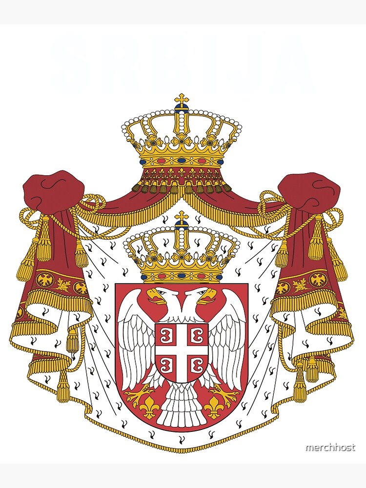 "Serbian National Srbija Grand Coat of Arms" Poster for Sale by ...